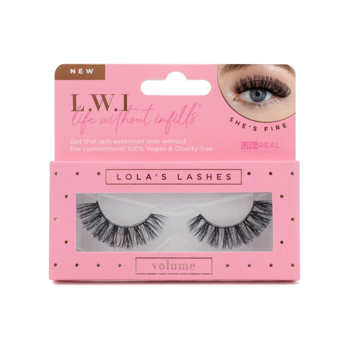 L.W.I She's Fire Russian Lashes | Voluminous & Dramatic Fake Eyelashes